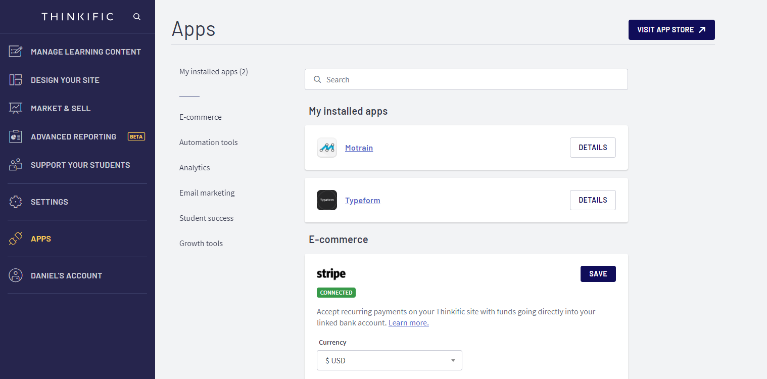 Thinkific Apps – Thinkific
