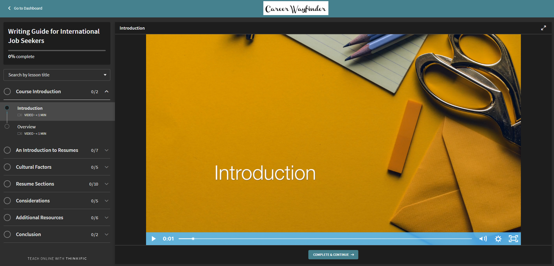 Individual Course Player Appearance Customizations – Thinkific