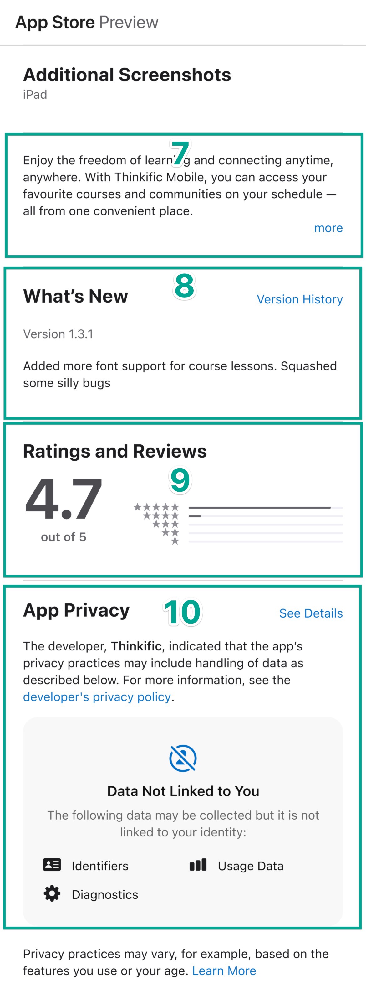 Branded Mobile: Navigate Your App Listings – Thinkific