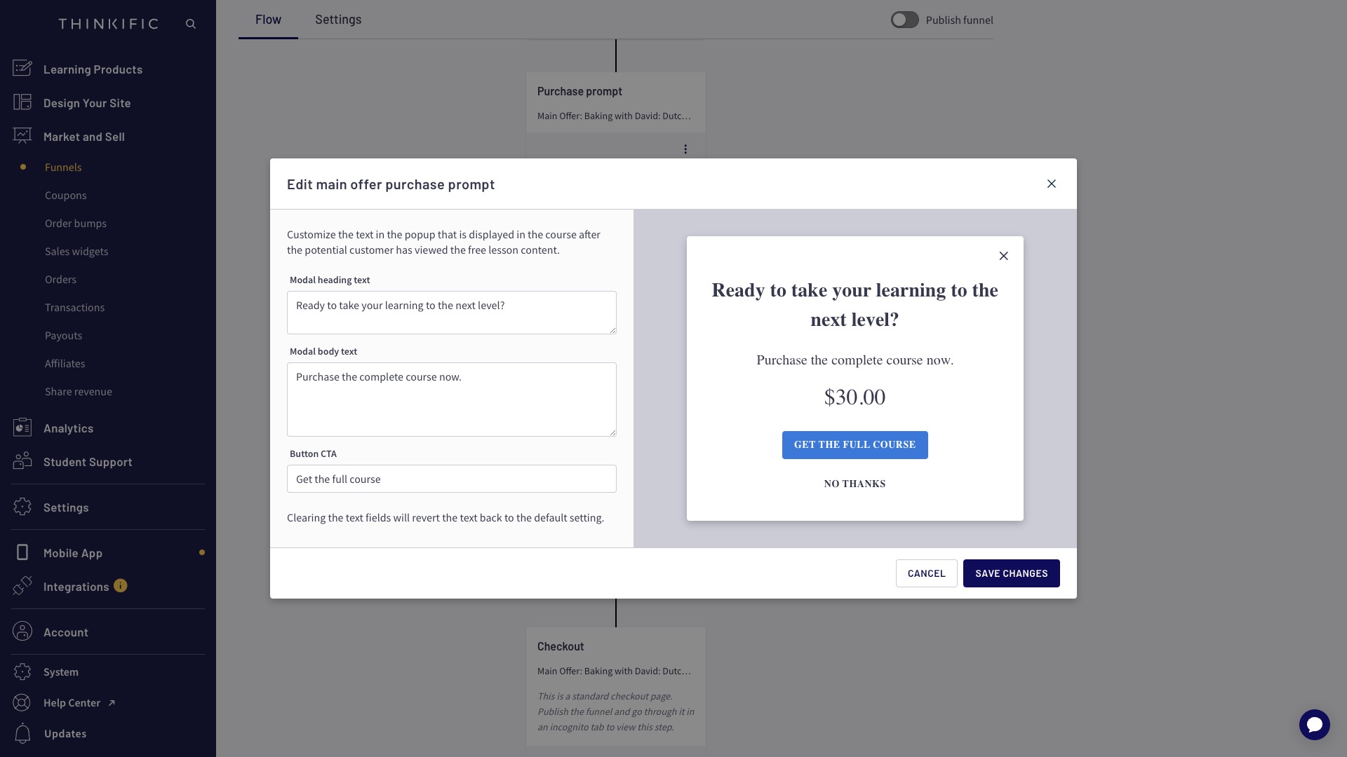 Thinkific Funnels: Free Lesson Funnel – Thinkific