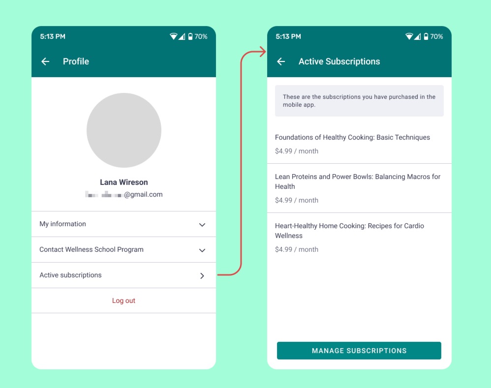 Branded Mobile: In-App Purchases – Thinkific