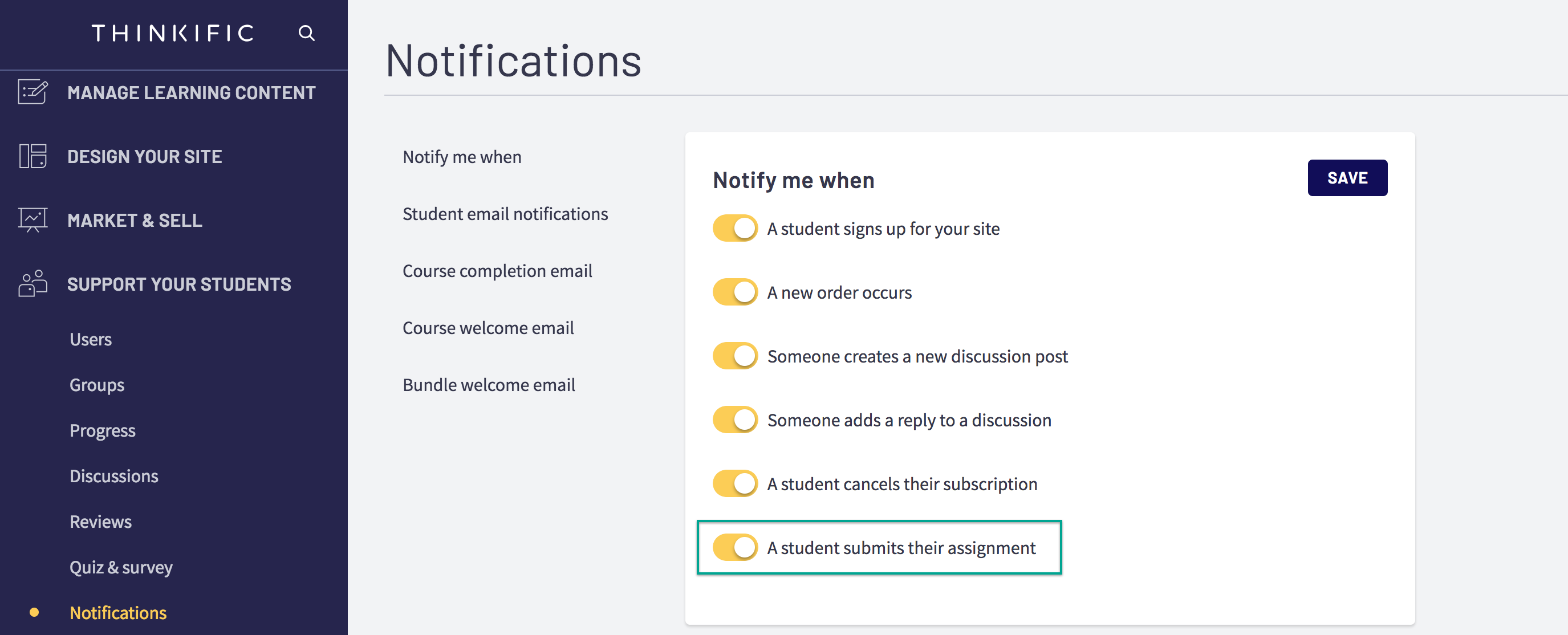 Managing Assignments – Thinkific