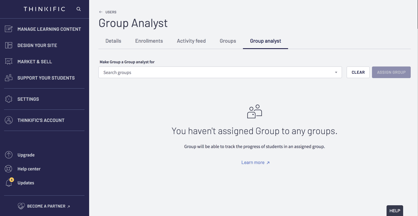 Group Analysts – Thinkific