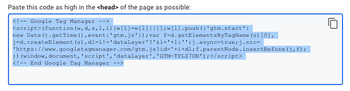 Installing Google Tag Manager – Thinkific