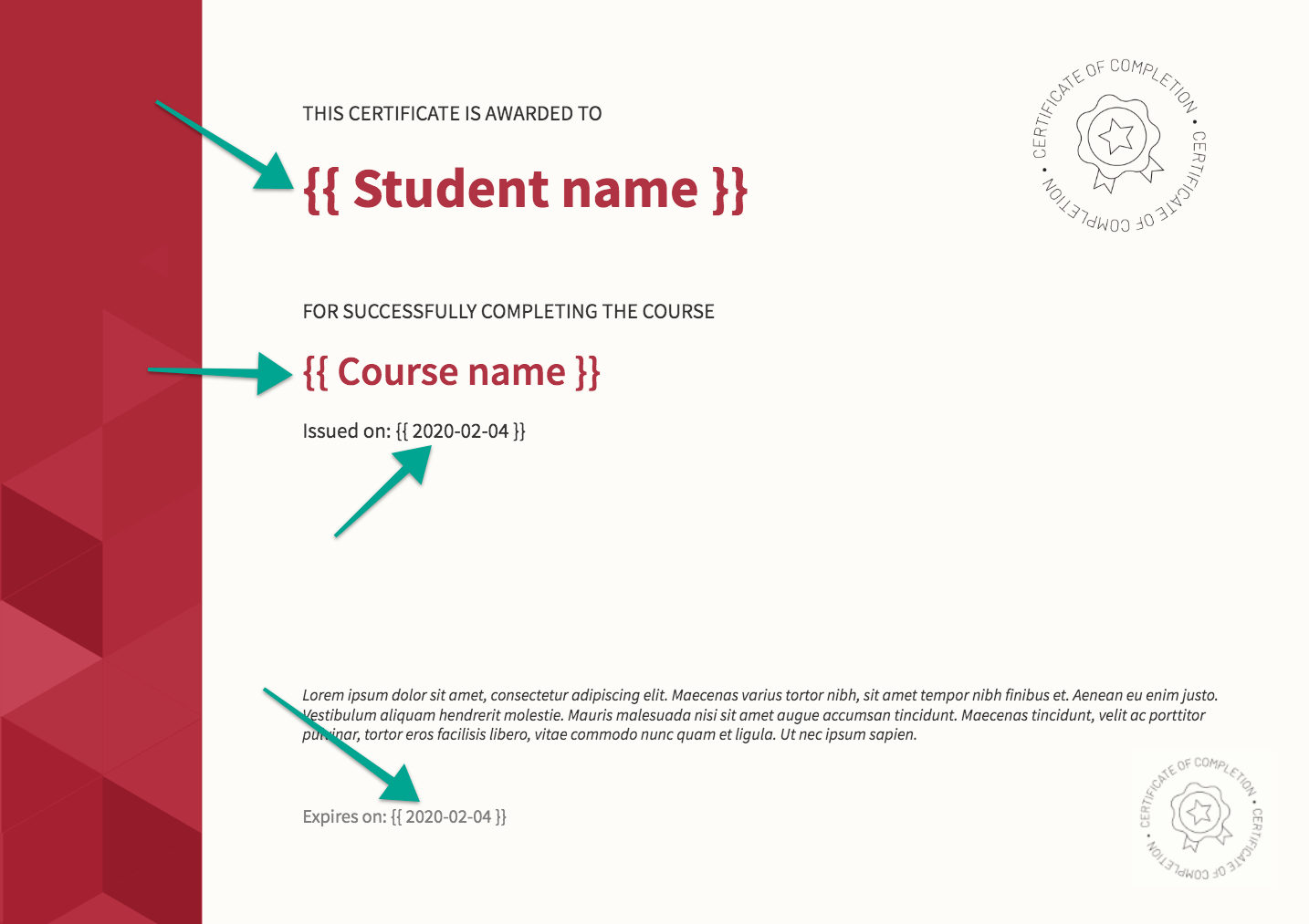 Customize Your Certificate Content – Thinkific