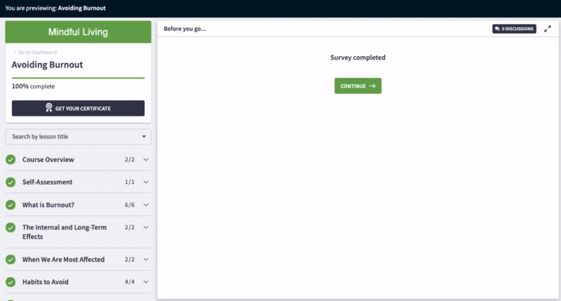 Create a Custom Completion Page – Thinkific