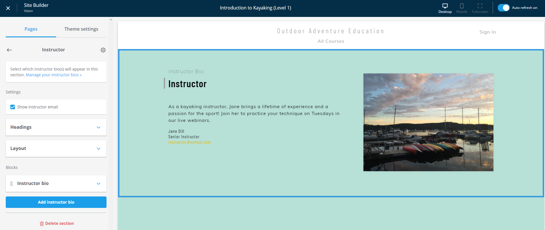 How to Manage Instructor Profiles – Thinkific