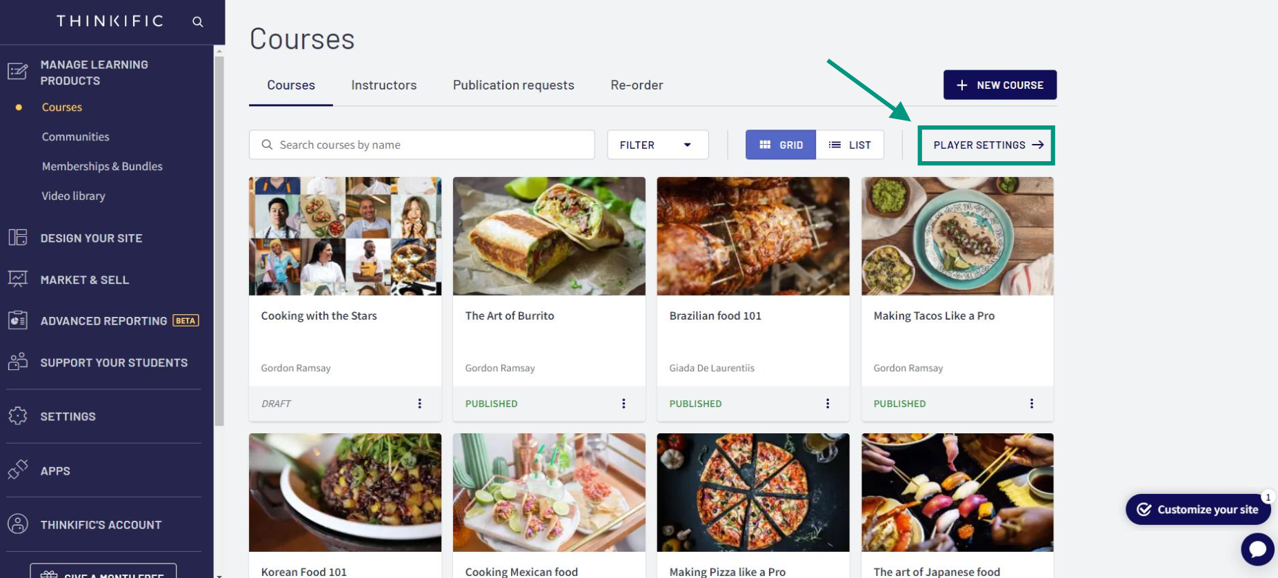 The Thinkific Course Player – Thinkific