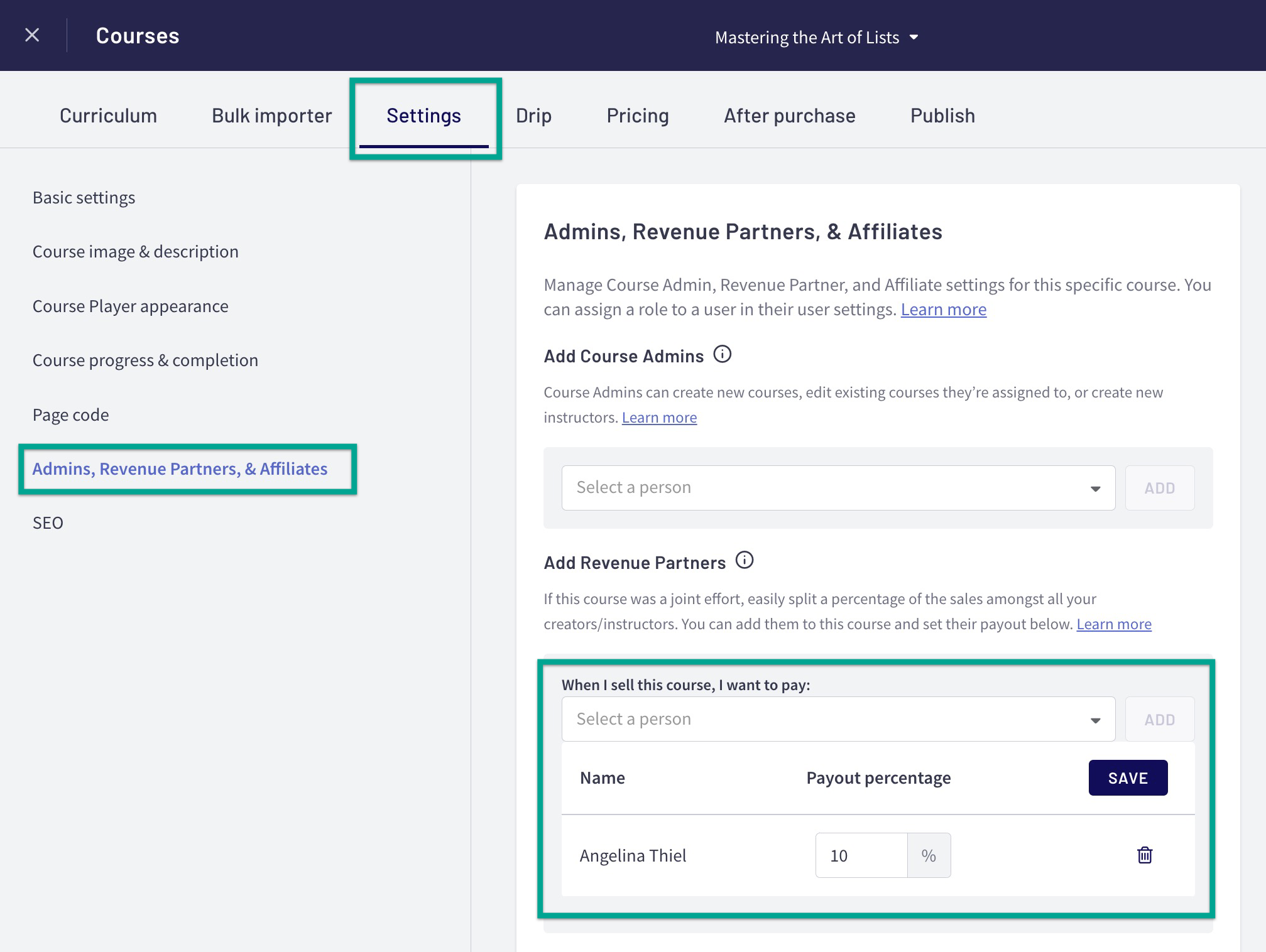 Revenue Partners – Thinkific