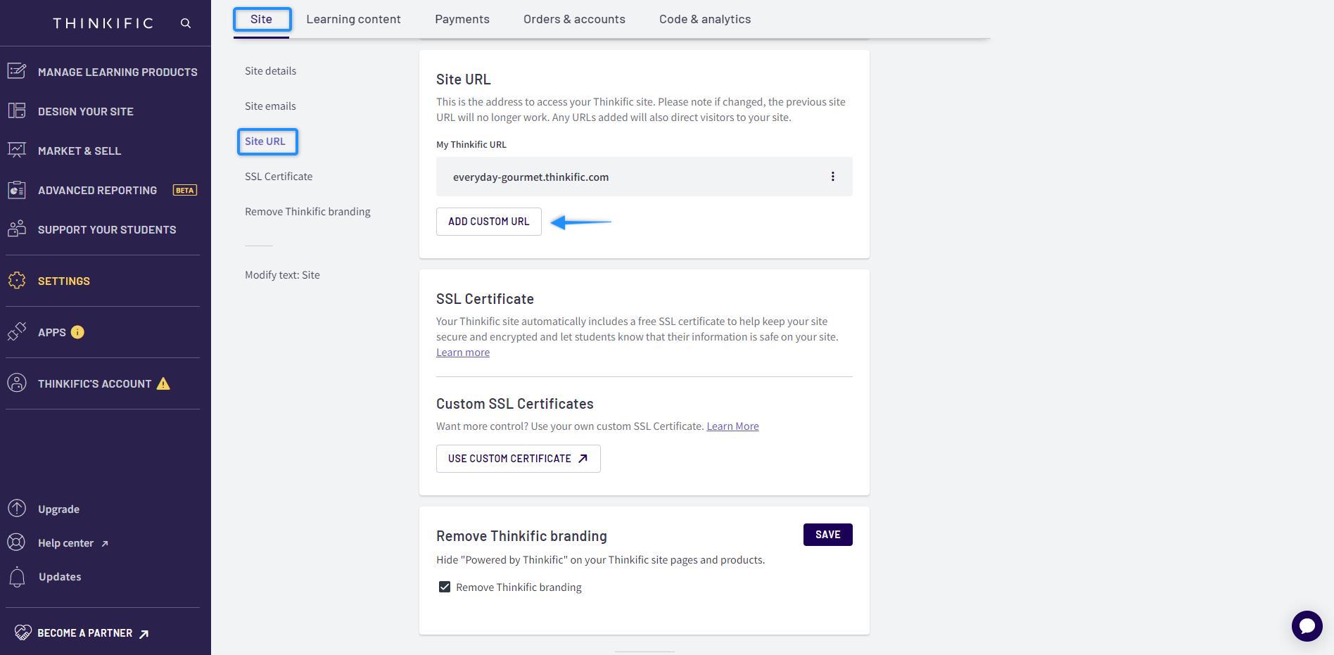 How to Set up Your Custom Domain in GoDaddy – Thinkific